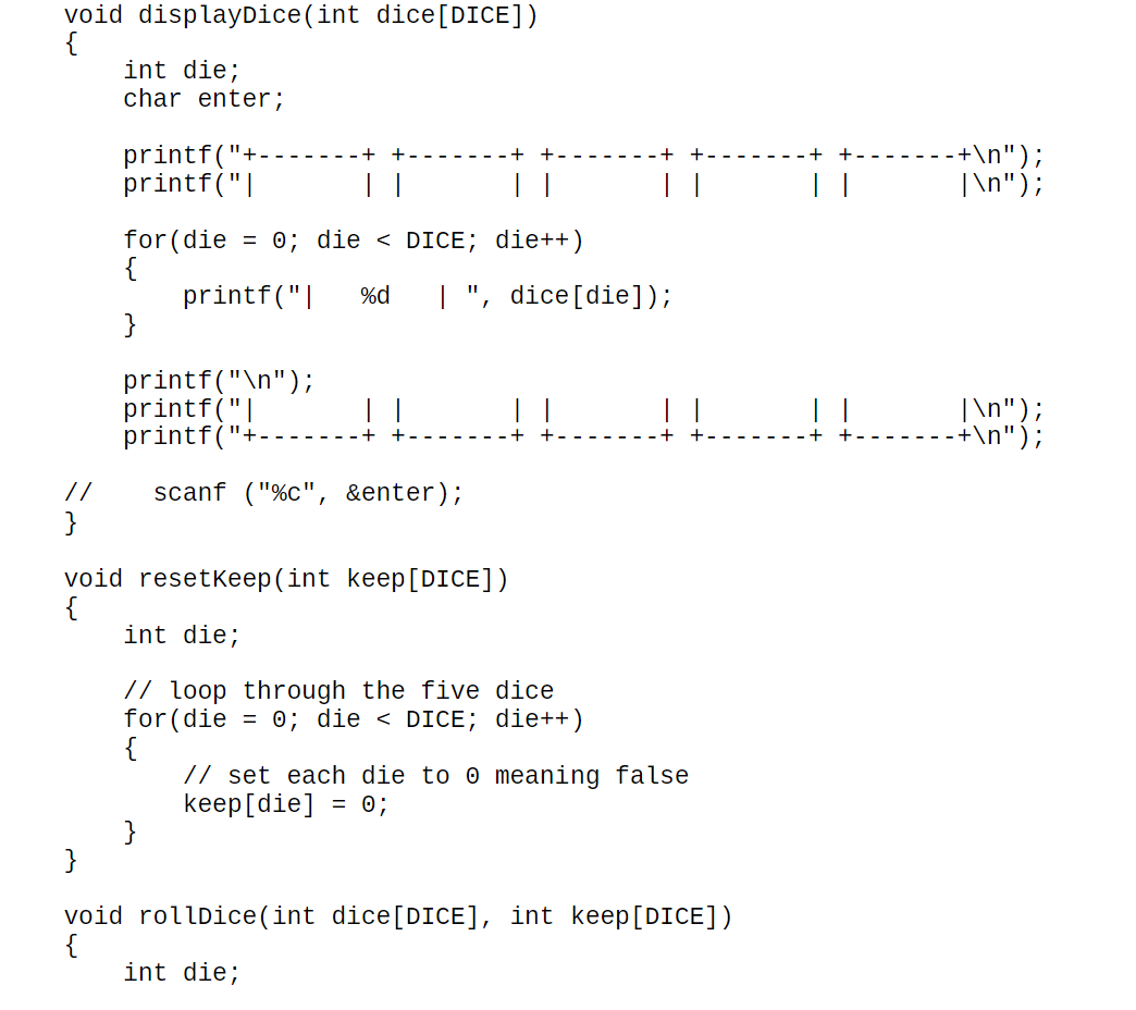 Activity yahtzee.h c. e. 1. Create header file | Chegg.com