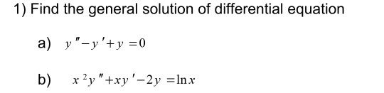 Solved 4) Write down the form ofy for the differential | Chegg.com