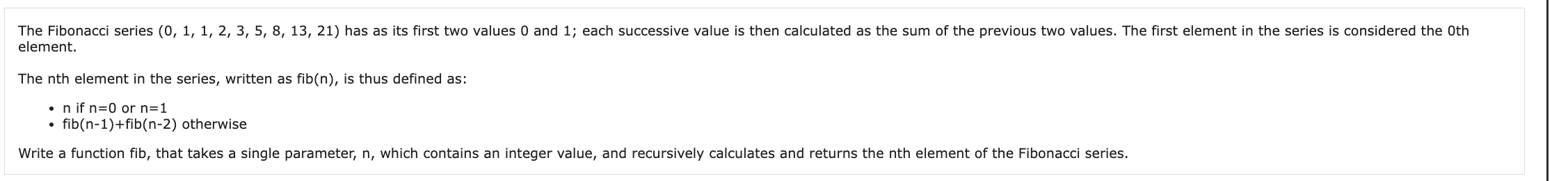 Solved element. The nth element in the series, written as | Chegg.com