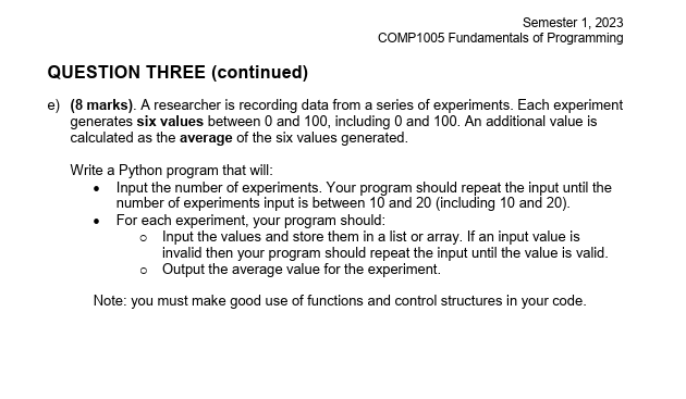 Solved c) (2 marks). Describe what each line of the | Chegg.com