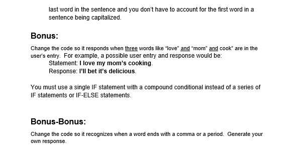 ITSC 1212 Module 7 Lab - Take-Home Version In this | Chegg.com