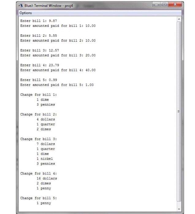 Solved In this assignment, you will write a change | Chegg.com