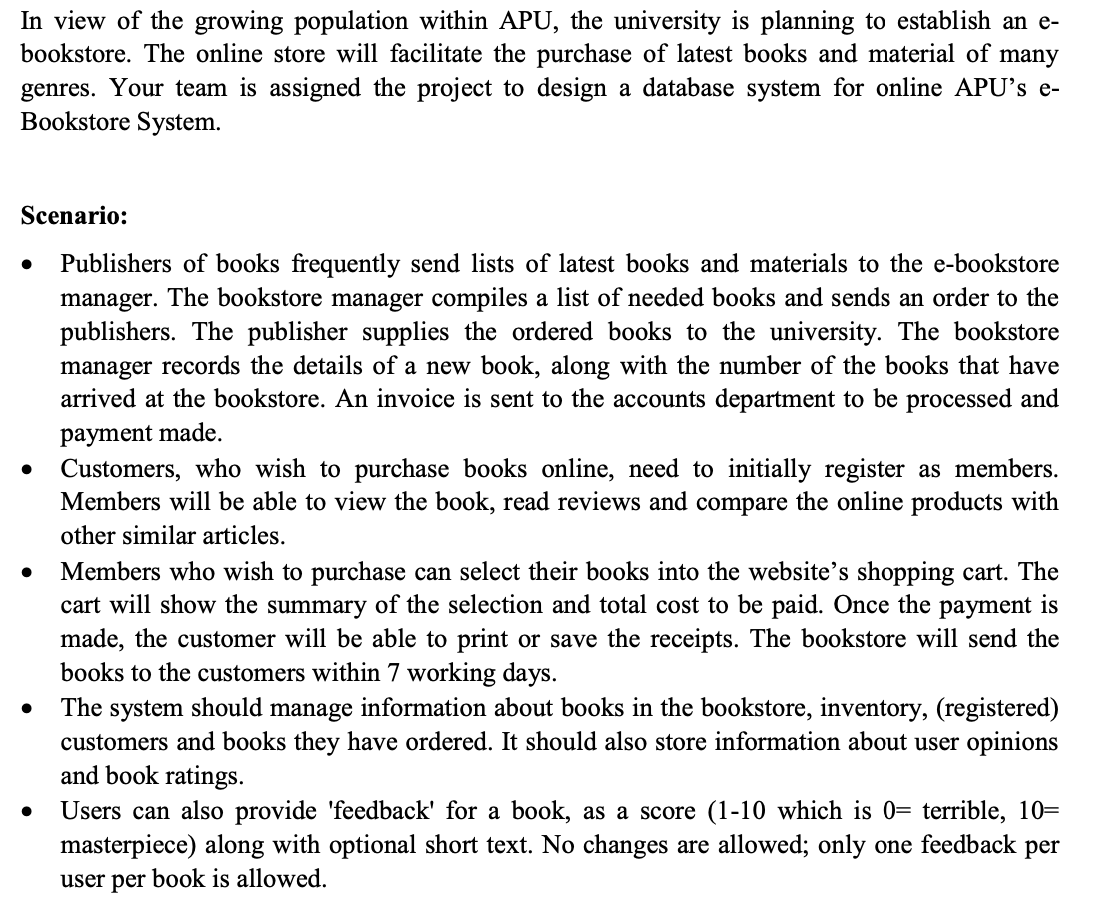 Solved In this assignment, you are required to design, | Chegg.com