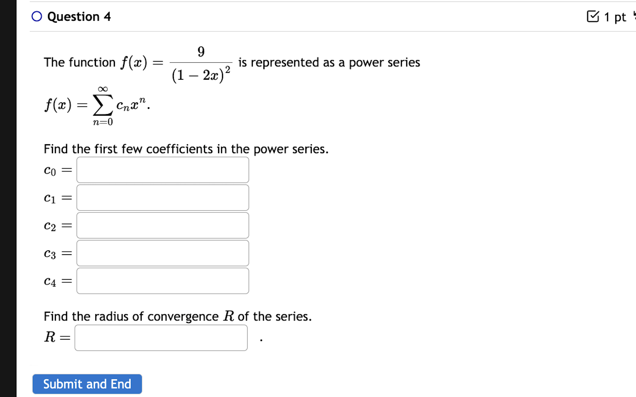 Solved Question 4The function f(x)=9(1-2x)2 ﻿is represented | Chegg.com