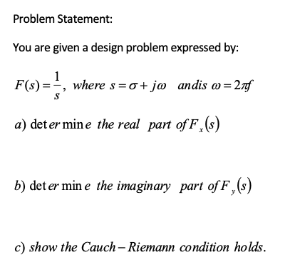 Solved Problem Statement: You are given a design problem | Chegg.com