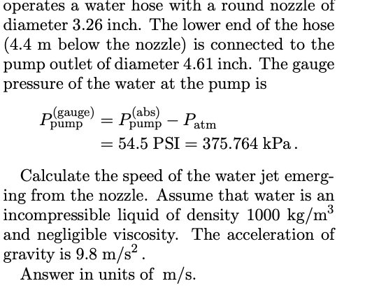Solved 01810.0 points A fireman standing on a 4.4 m high | Chegg.com