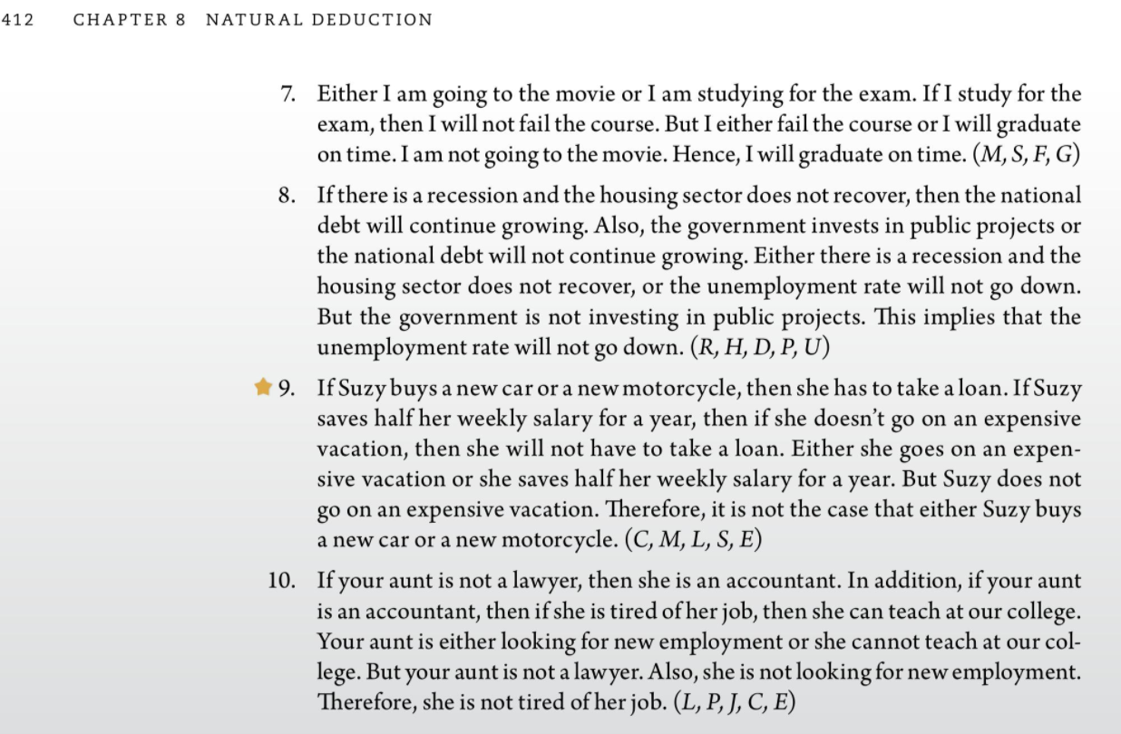 Solved II. First, translate the following arguments into | Chegg.com