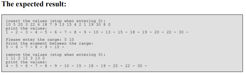 Solved Exercise 1 Implement The Binarysearchtree Adt In 3517