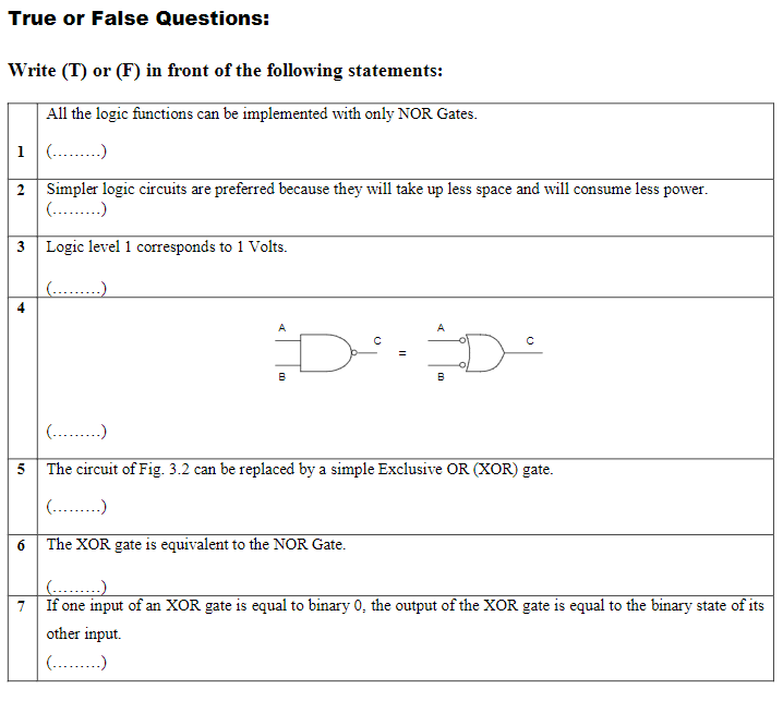 Solved Write (T) or (F) in front of the following | Chegg.com