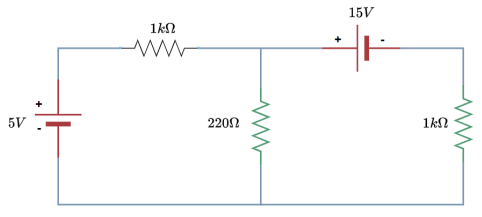 Solved Use the superposition principle to find voltage, | Chegg.com