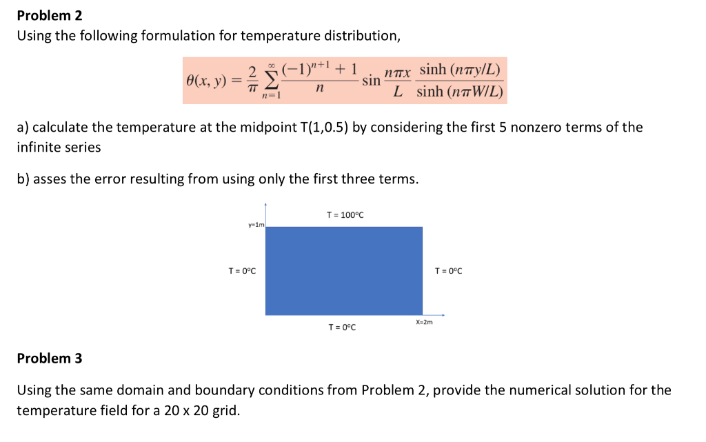 Solved Problem 2 Using the following formulation for | Chegg.com
