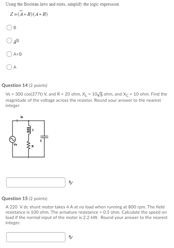 Solved Using the Boolean laws and rules, simplify the logic | Chegg.com