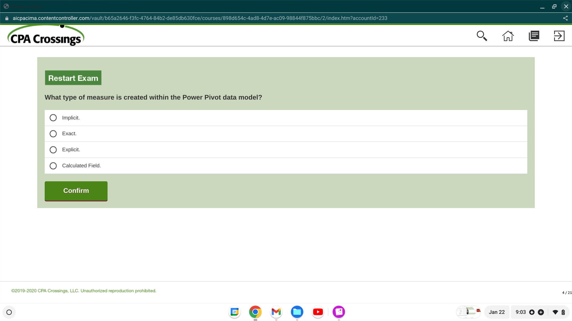 Solved CPA CrossingsWhat type of measure is created within | Chegg.com