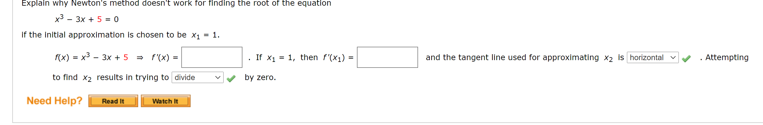 Solved Explain why Newton's method doesn't work for finding | Chegg.com