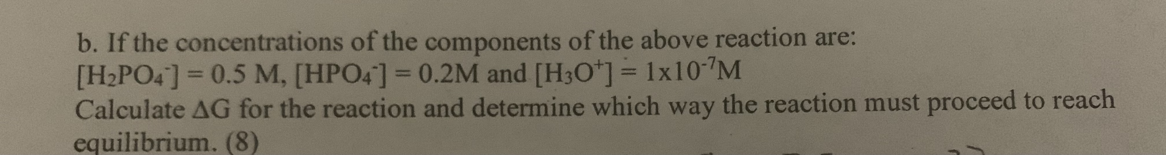 Solved 8. Given the following thermodynamic data for this | Chegg.com