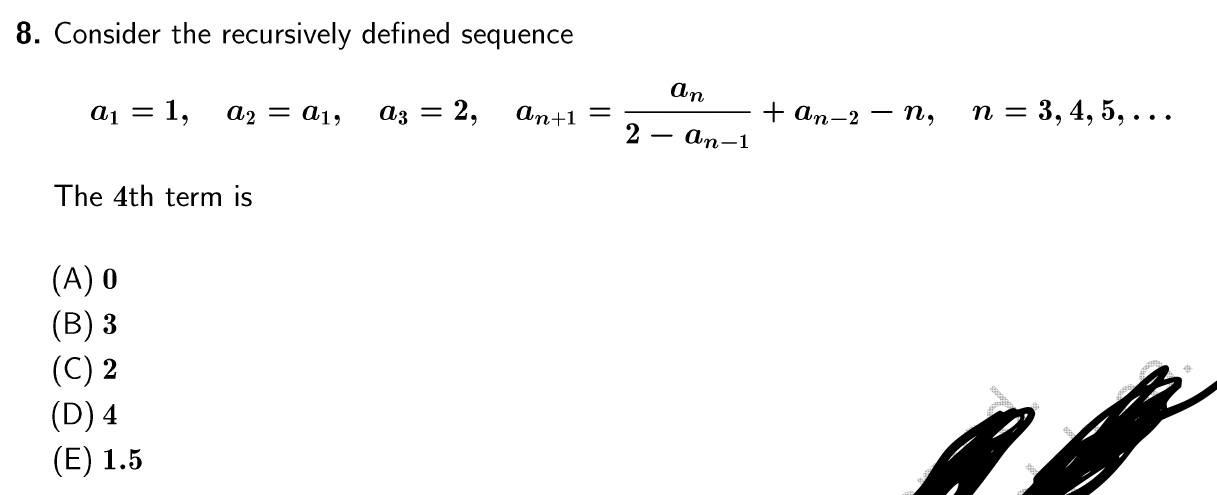 Solved Consider the recursively defined | Chegg.com