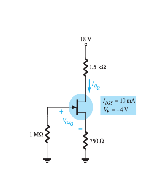 Solved 2 For The Self Bias Configuration Of Fig Shown