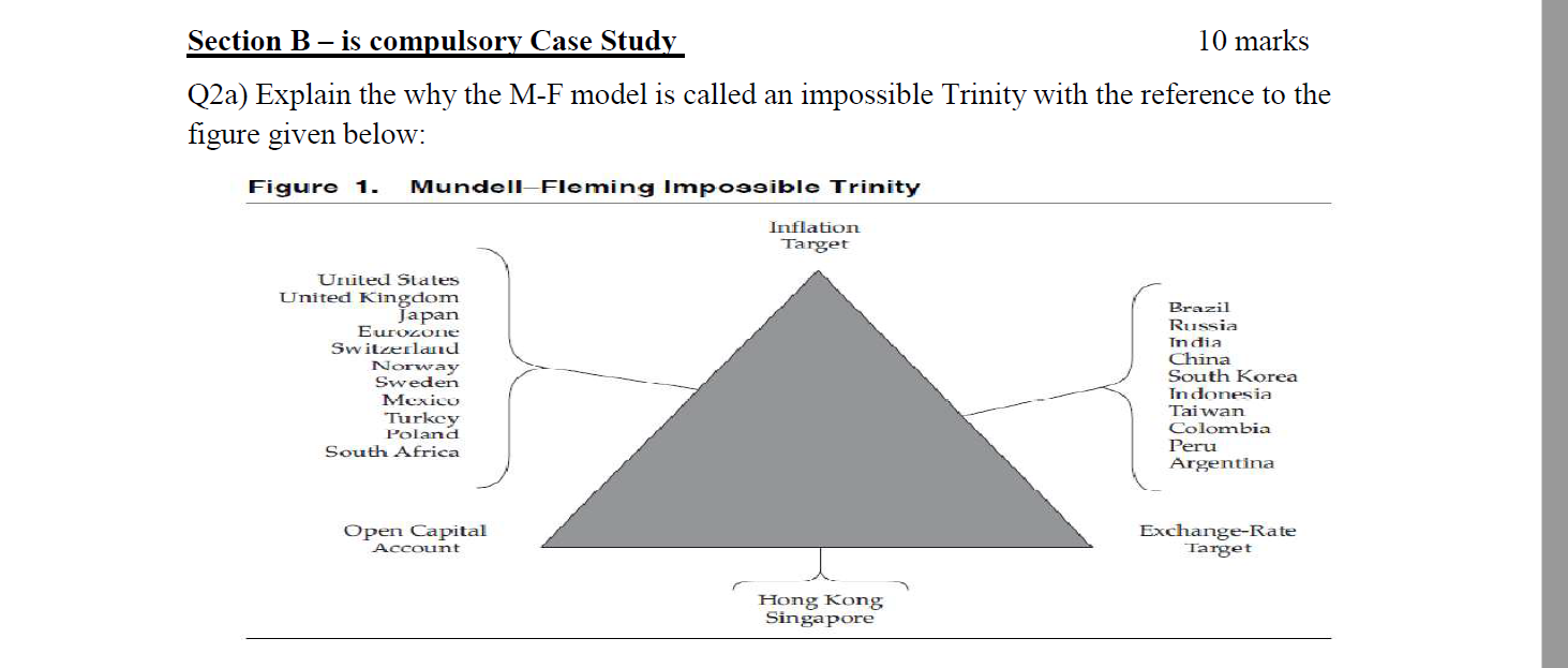 Section B - is compulsory Case Study 10 marks Q2a) | Chegg.com