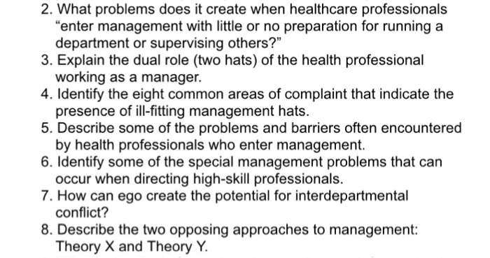 Solved What problems does it create when healthcare | Chegg.com