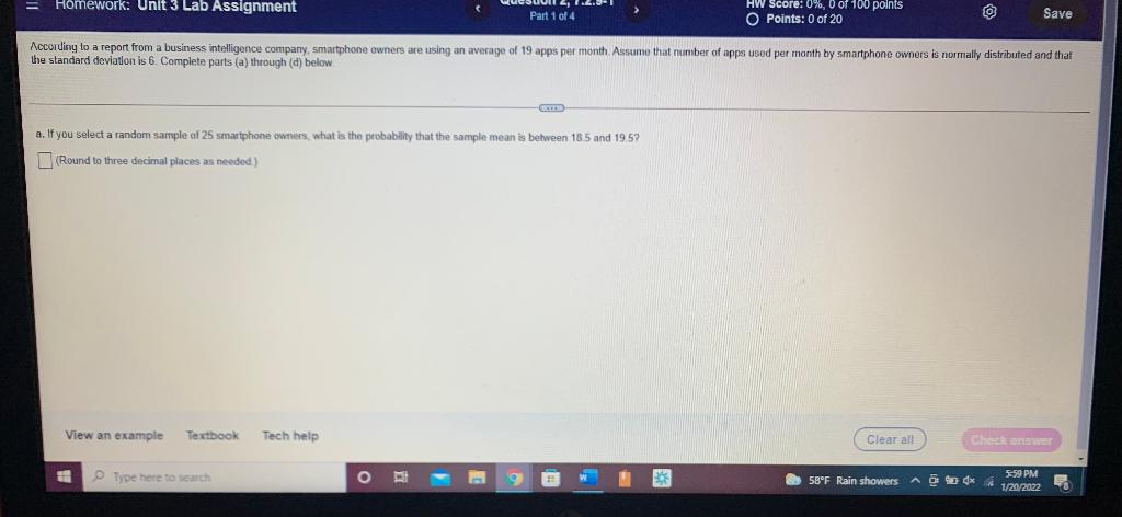 Solved Homework: Unit 3 Lab Assignment Part 1 of 4 Score: | Chegg.com