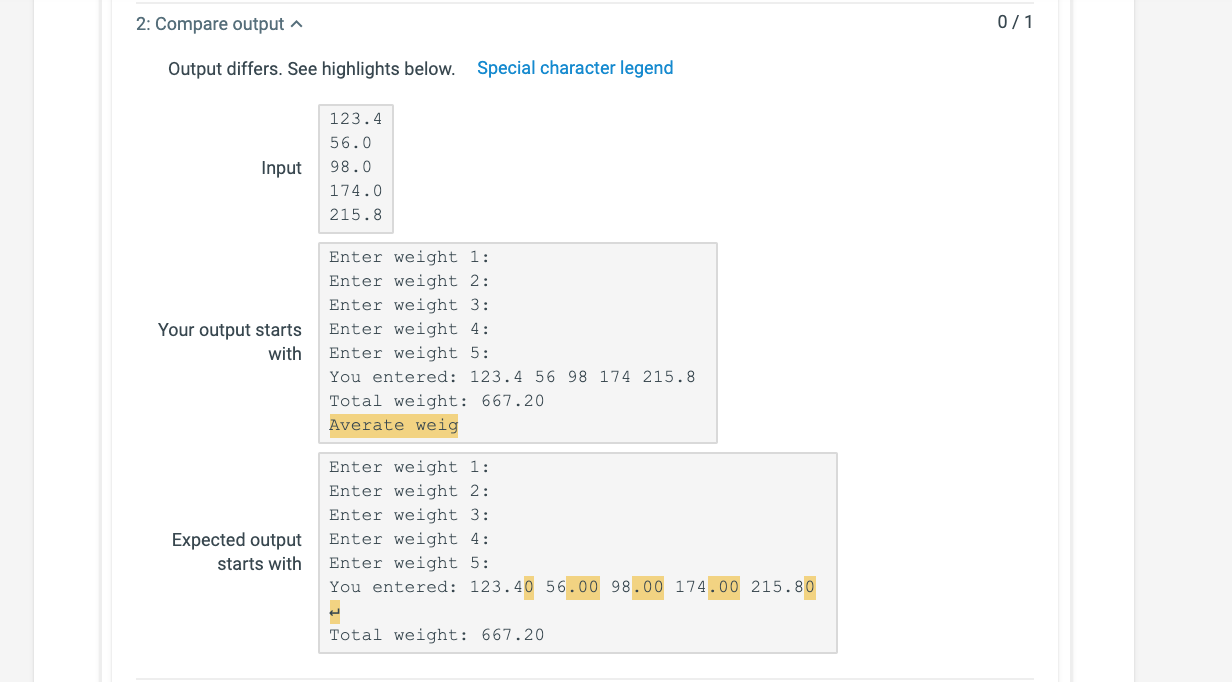 Solved 6.26 LAB: Warm up: People's weights (Vectors) Output | Chegg.com