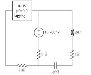 Solved Find the complex power (cartesian form) of the | Chegg.com
