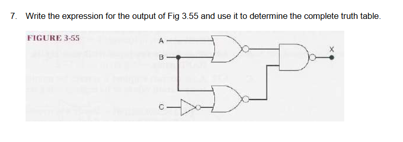 Solved 7. Write the expression for the output of Fig 3.55 | Chegg.com