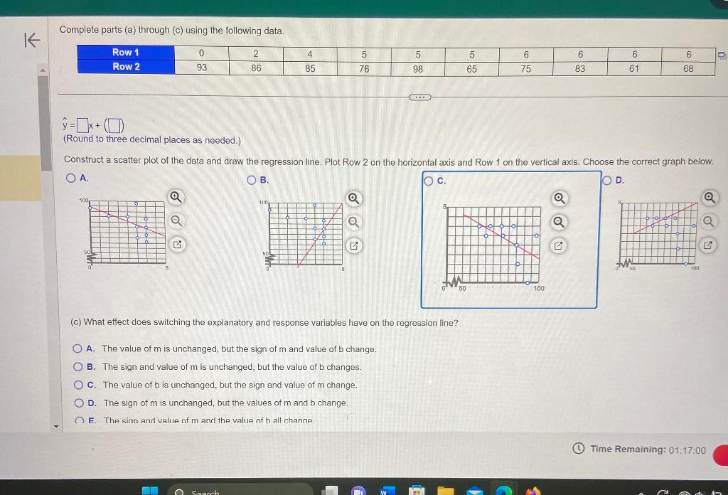 Solved Complete parts (a) through (c) using the following | Chegg.com