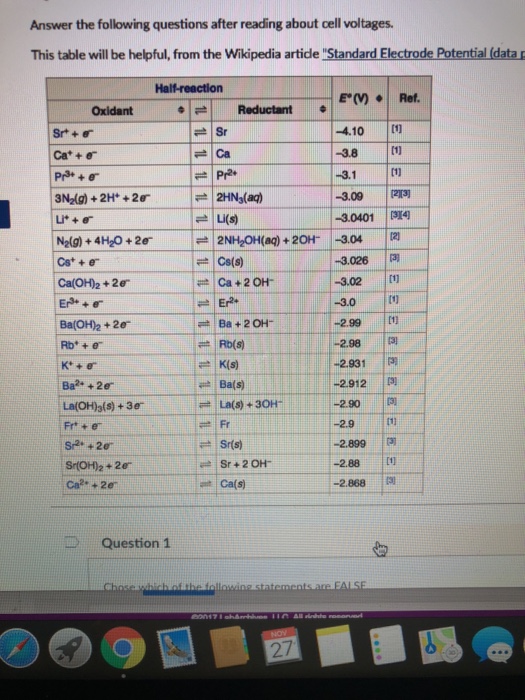 Solved Question3 Using the table provided, calculate the | Chegg.com
