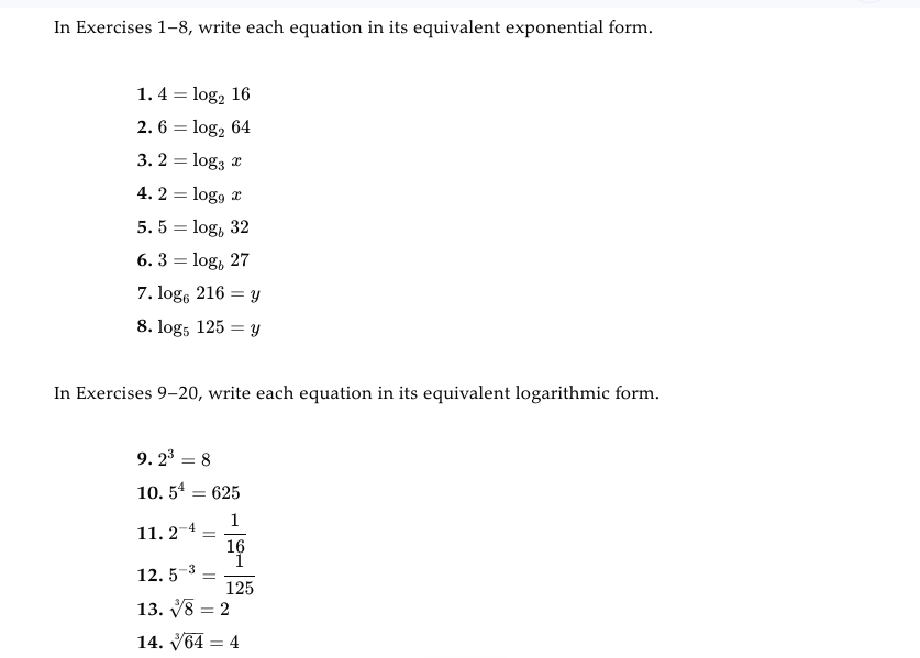 Solved In Exercises 1 8 write Each Equation In Its