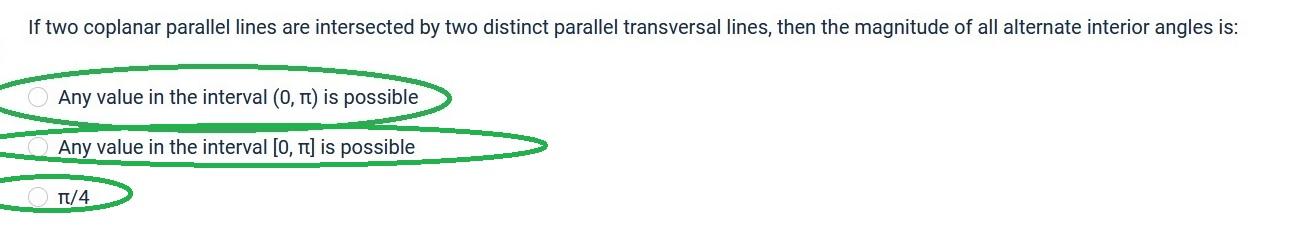 Solved If two coplanar parallel lines are intersected by two | Chegg.com
