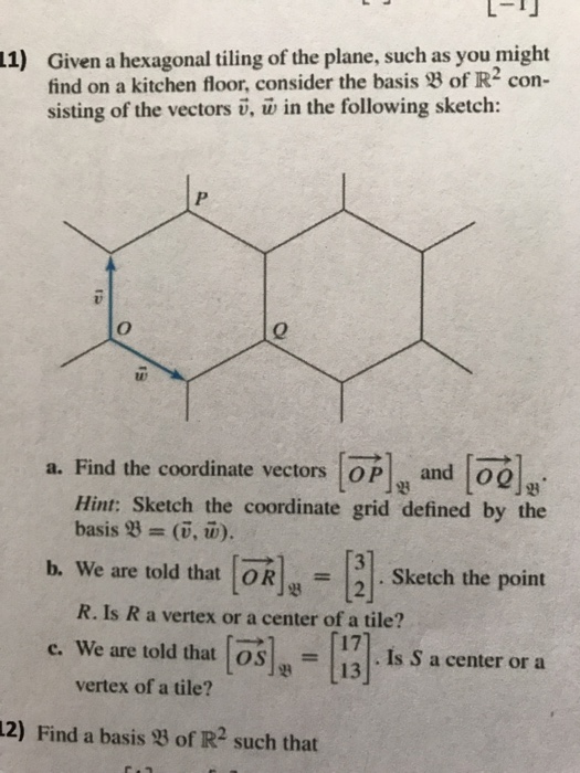 Solved Given a hexagonal tiling of the plane, such as you | Chegg.com