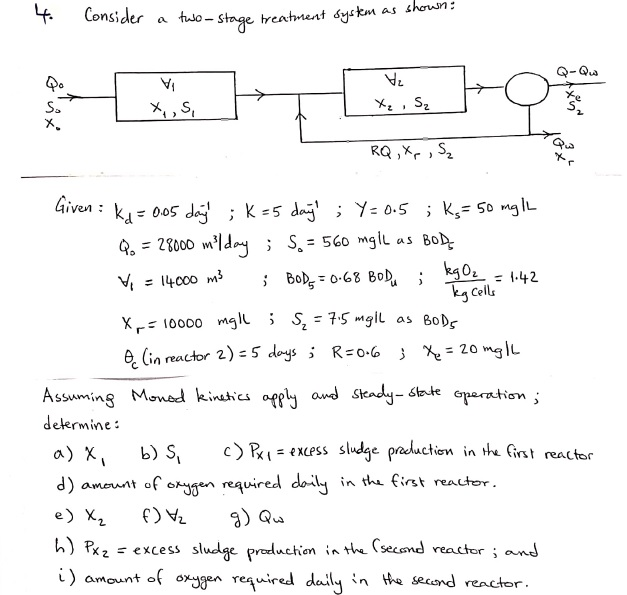 Solved Note: Y is growth yield coefficient (mg of organism | Chegg.com