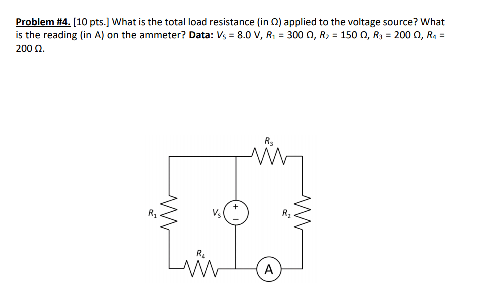 Solved What is the total load resistance (in Ω) applied to | Chegg.com