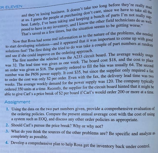 Solved 11.1 Carl's Computers There was no question about | Chegg.com