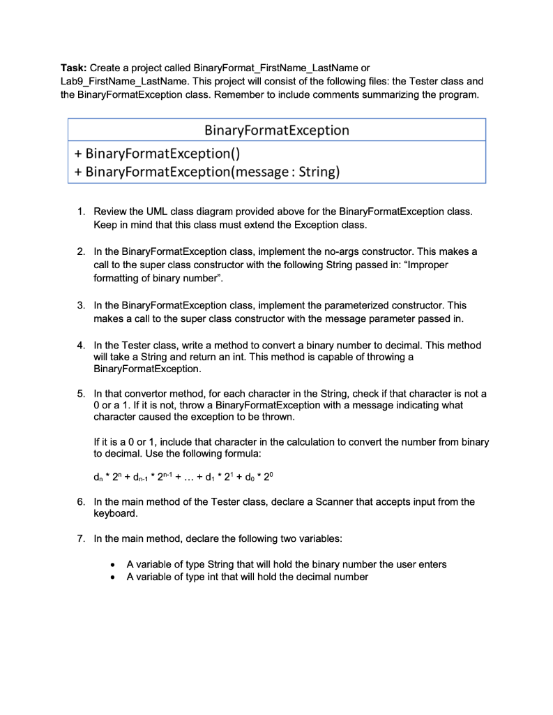 Solved Task: Create a project called | Chegg.com