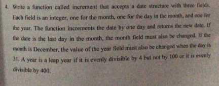 Solved 4. Write a function called increment that accepts a | Chegg.com