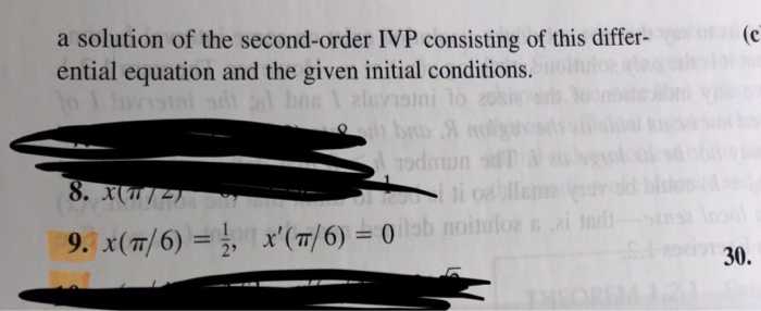 Solved (с a solution of the second-order IVP consisting of | Chegg.com