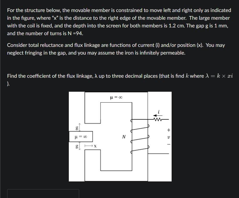 Solved For the structure below, the movable member is | Chegg.com