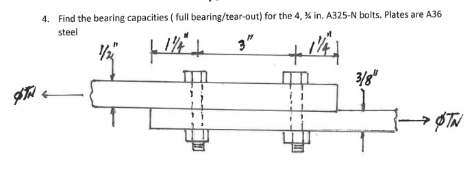 Solved 4. Find the bearing capacities ( full | Chegg.com