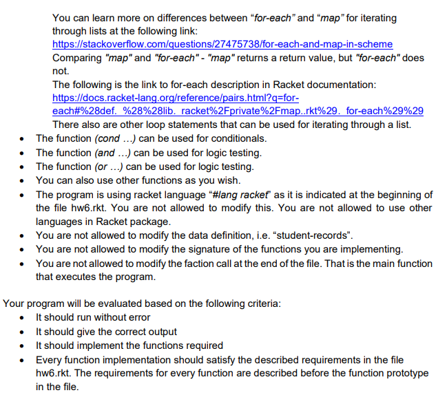 We need to write a program in Racket to print the | Chegg.com