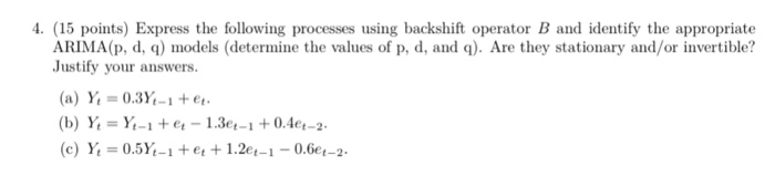 Solved 4. (15 points) Express the following processes using | Chegg.com
