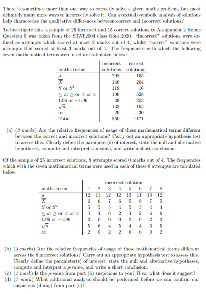 There is sometimes more than one way to correctly | Chegg.com