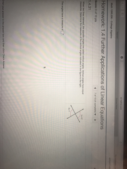 Solved Homework: 1.4 Further Applications of Linear | Chegg.com