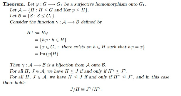 Solved Theorem. Let :G G be a surjective homomorphism onto | Chegg.com