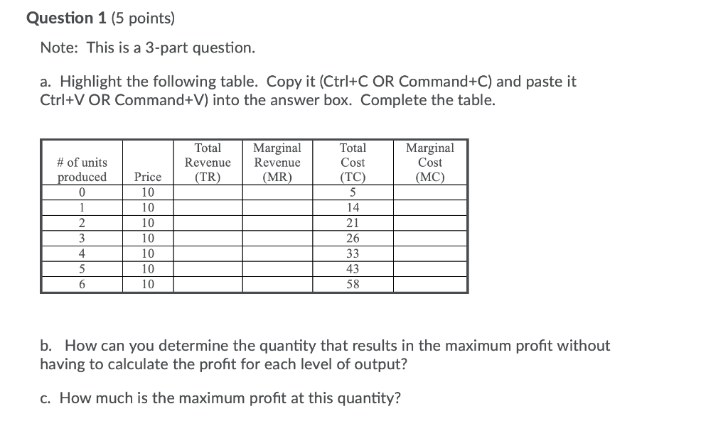 Solved Question 1 (5 points) Note: This is a 3-part | Chegg.com