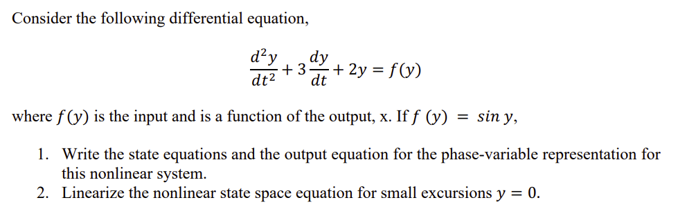 Solved Consider the following differential | Chegg.com