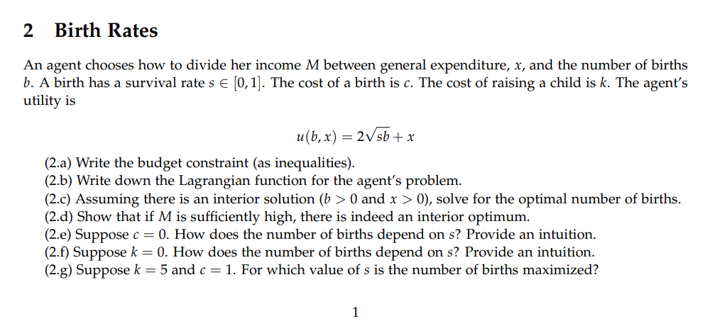 Solved 3 Quasi-linear Preferences Consider the following | Chegg.com