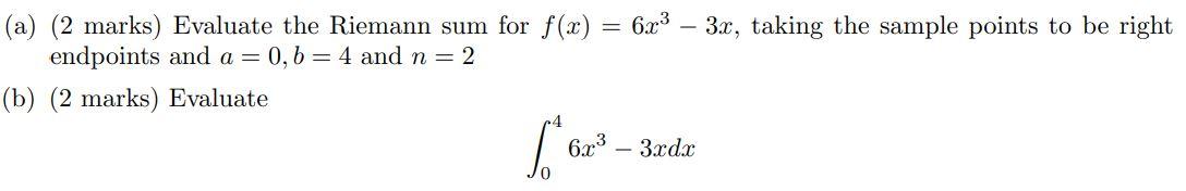 Solved = 6.23 3x, taking the sample points to be right (a) | Chegg.com