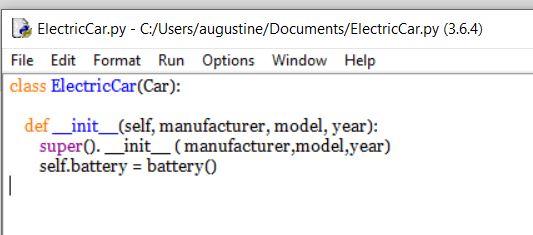 Solved car.py - C:/Users/augustine/Documents/car.py (3.6.4) | Chegg.com
